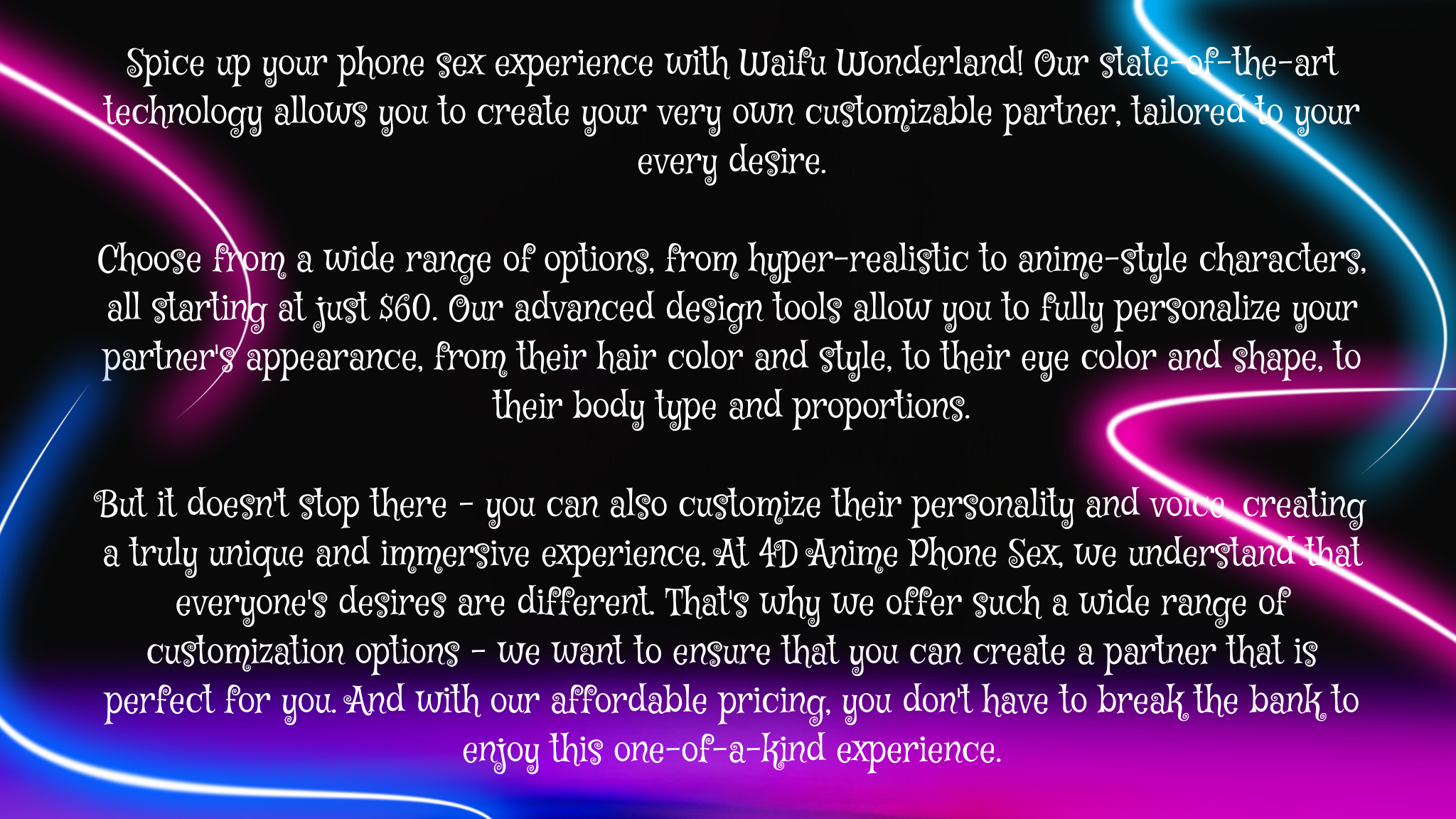 Build Your Own Waifu - Waifu Wonderland